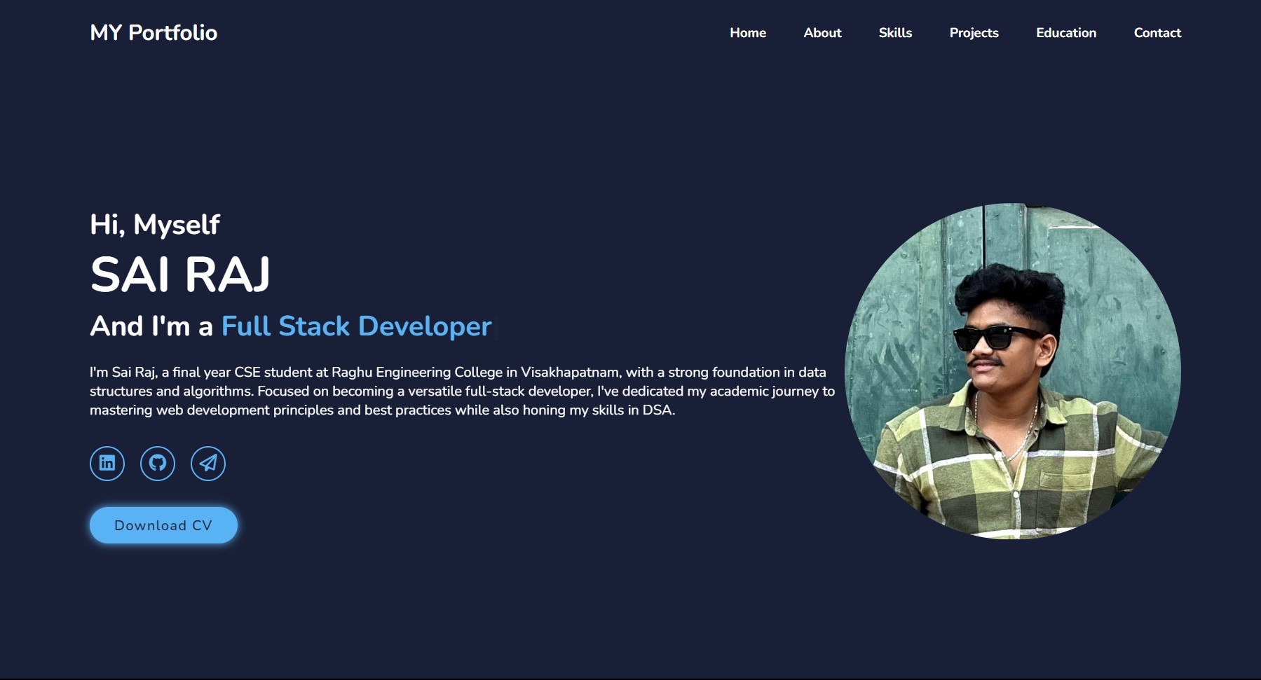 Personal Portfolio | @sairaj73